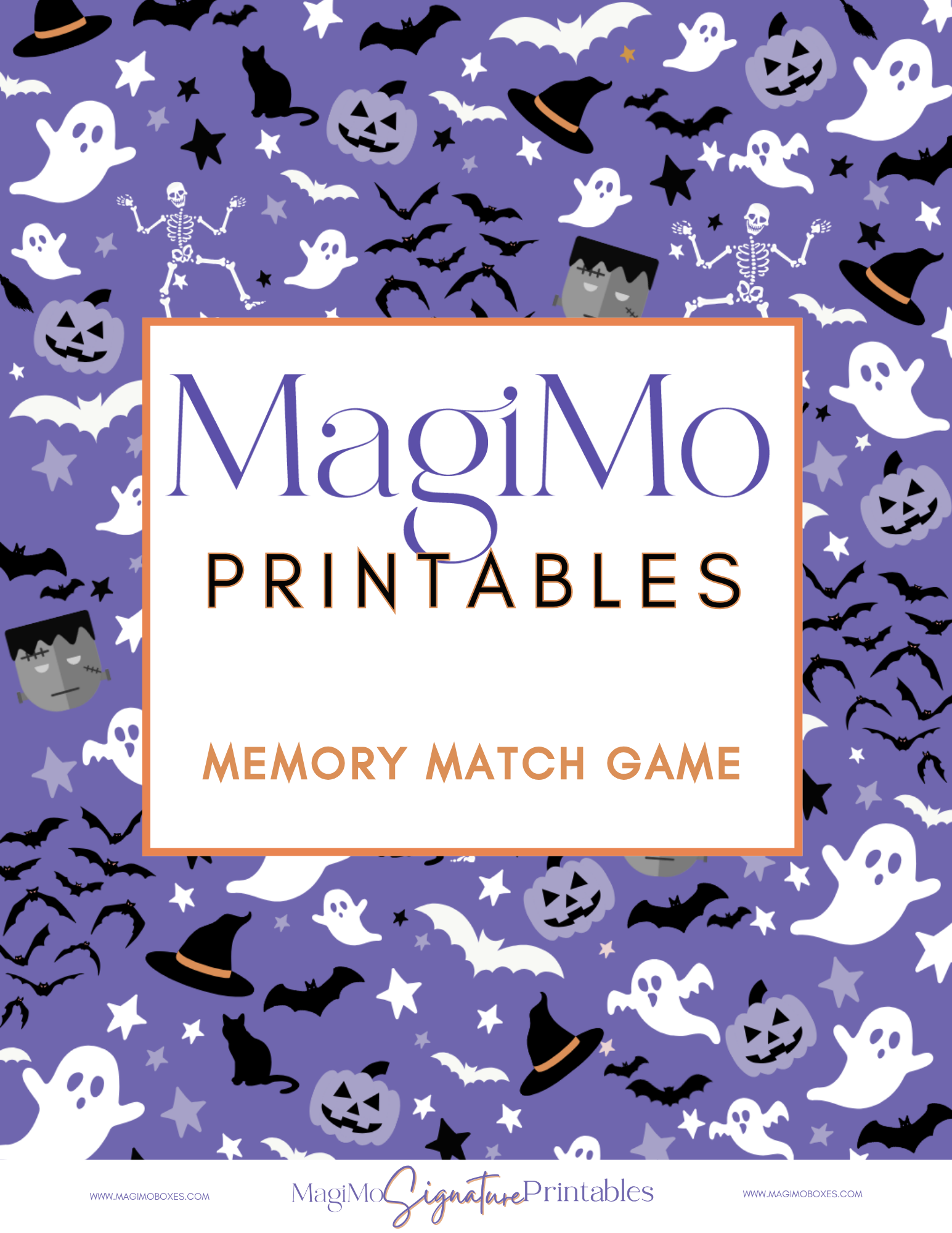 Halloween Memory Match Game [Printable - Digital File] – MagiMo Boxes