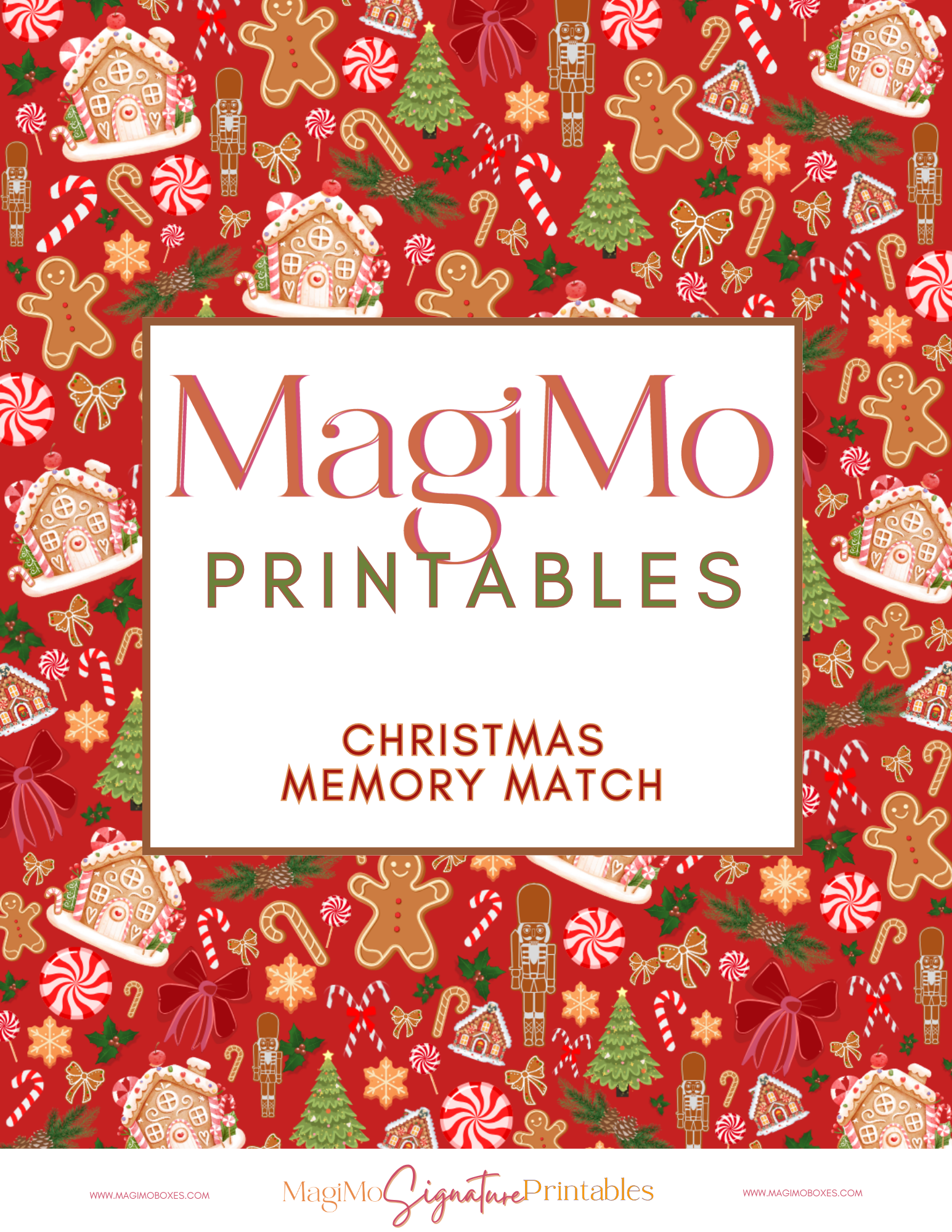 14. Christmas Holiday Memory Match Game [Printable - Digital File ...