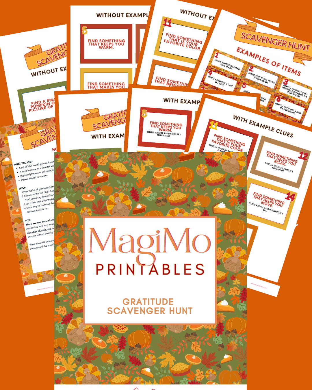 Thanksgiving Gratitude Scavenger Hunt [Printable-Digital File] – MagiMo ...