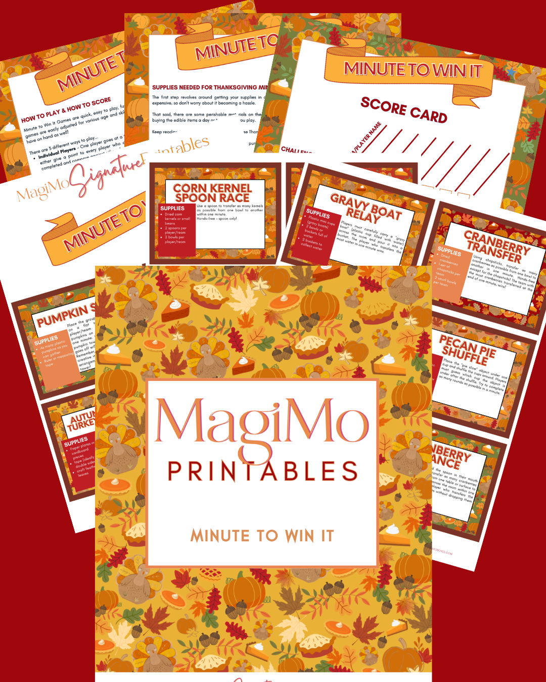 Thanksgiving Minute-To-Win-It [Printable-Digital File] – MagiMo Boxes