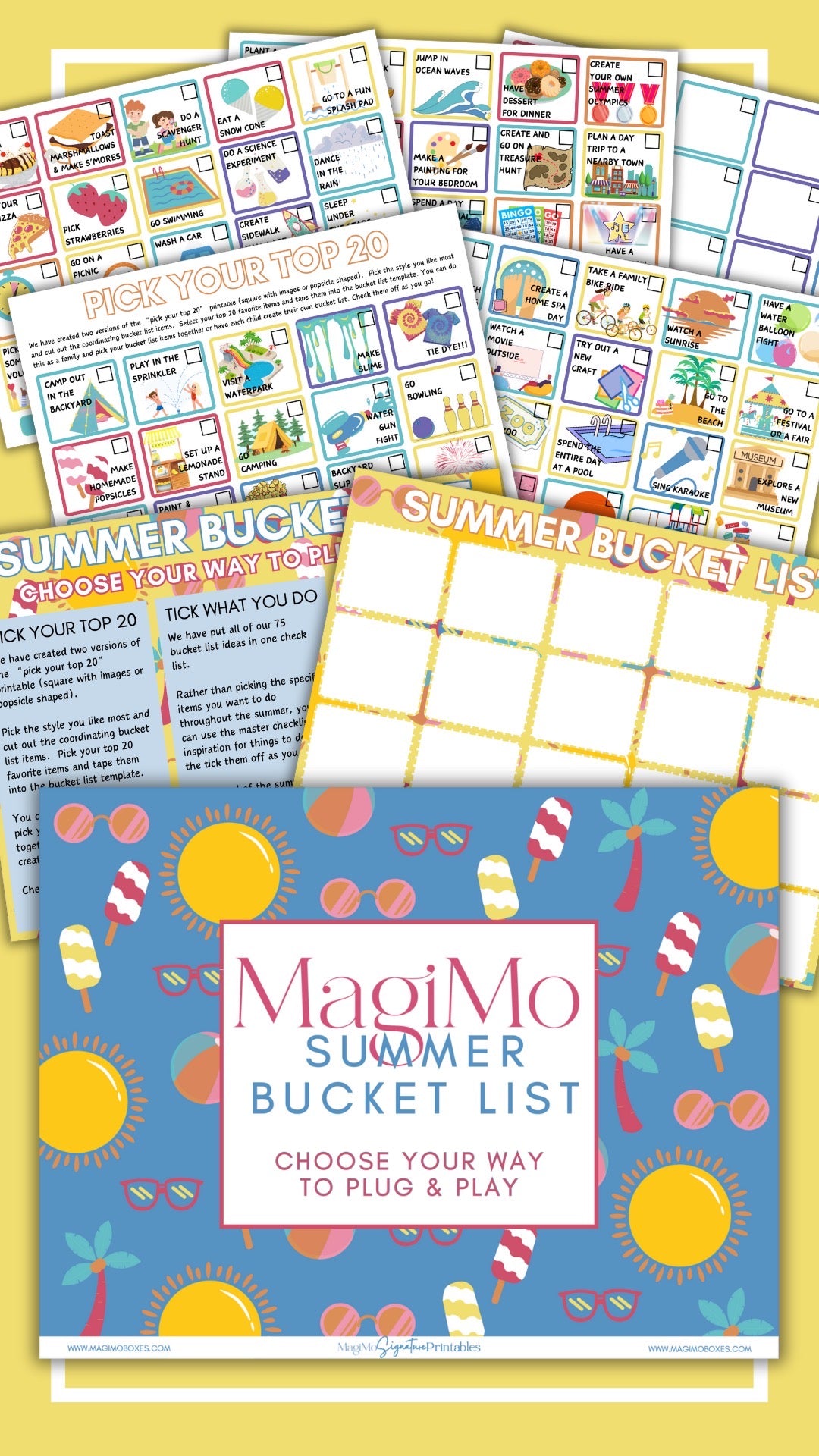 Summer Bucket List [Printable - Digital File] – MagiMo Boxes